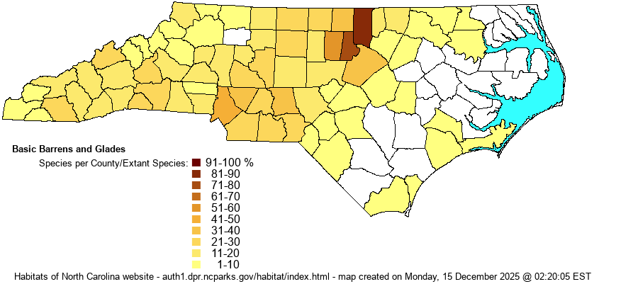 Habitats of North Carolina